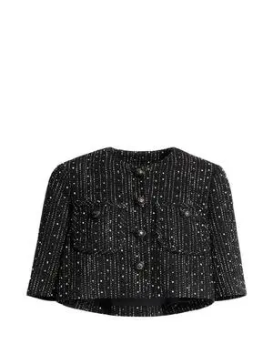 Elie Saab Tweed Cropped Jacket