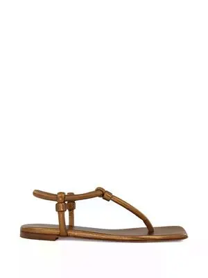 GIANVITO ROSSI Juno Knotted Thong Strap Sandals