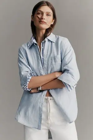 MAEVE Bennet European Linen Buttondown Shirt