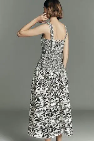 S/W/F Petite Cotton Scoop-neck Maxi Dress