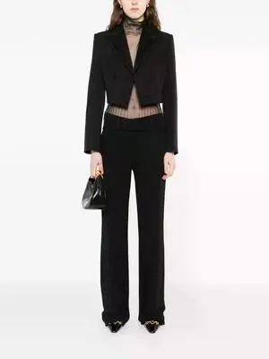 Alexander McQueen Double Lapel Cropped Jacket