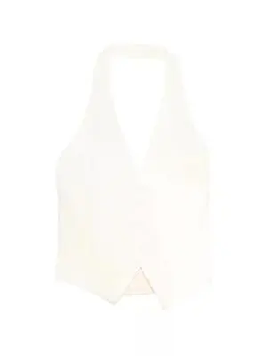 ELEH Button Halterneck Waistcoat - Neutrals
