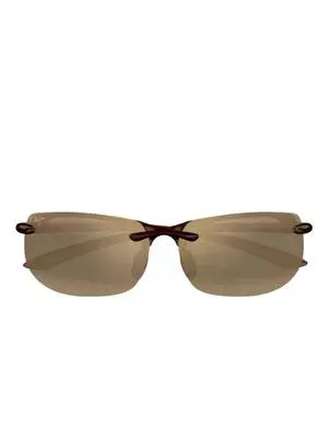 Maui Jim Banyans Rimless Sunglasses - Brown