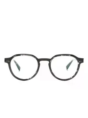 Mykita Caven Round-frame Glasses - Black