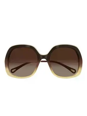 Chloé Oval-frame Sunglasses - Brown