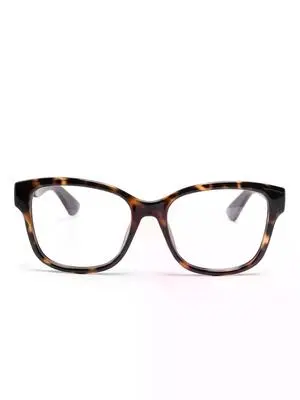 Gucci Butterfly-frame Glasses - Brown