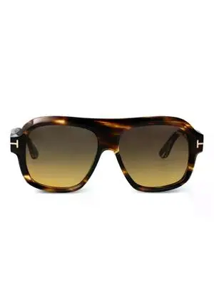 TOM FORD Round-frame Sunglasses - Brown