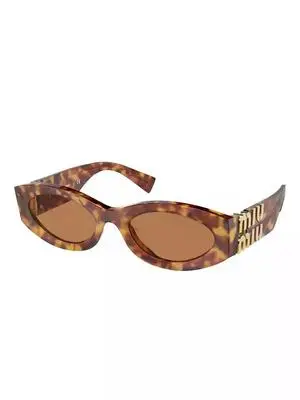 Miu Miu Oval Frame Sunglasses