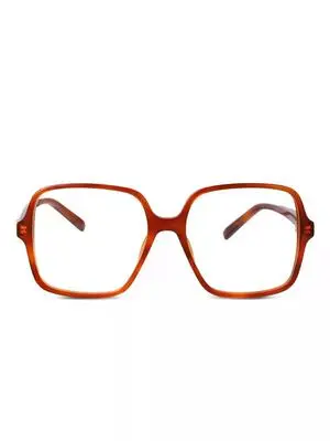 Gucci Geometric-frame Eyeglasses - Brown