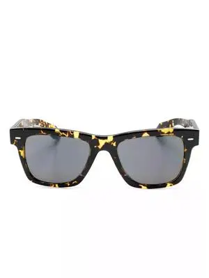 Oliver Spencer N.04 Tortoiseshell-effect Sunglasses - Black