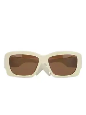 Jacquemus Croisiere Rectangle Sunglasses - Neutrals