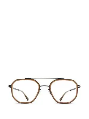 Mykita Geometric Frame Glasses - Brown