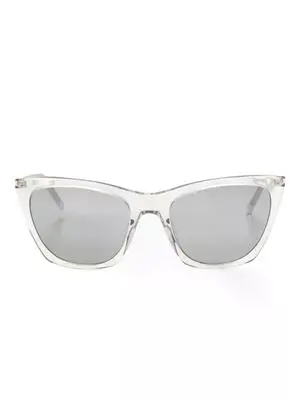 Saint Laurent Mica Cat-eye Sunglasses - Neutrals
