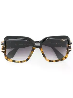 Cazal Acetate Square Sunglasses - Black