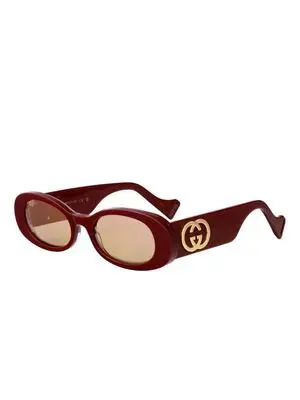 Gucci Oval-frame Sunglasses