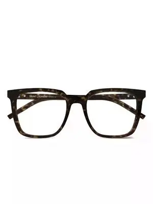 Saint Laurent Square-frame Glasses - Brown