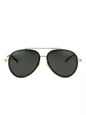 Gucci Gg1981s Pilot-frame Sunglasses - Black