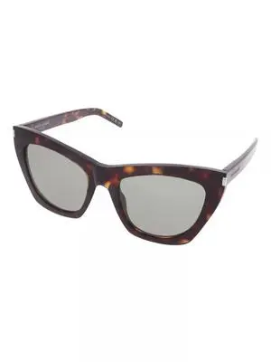 Saint Laurent Sl 214 Kate Cat-eye Sunglasses - Brown