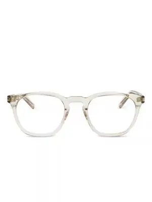 Saint Laurent Round Frame Eyeglasses - White