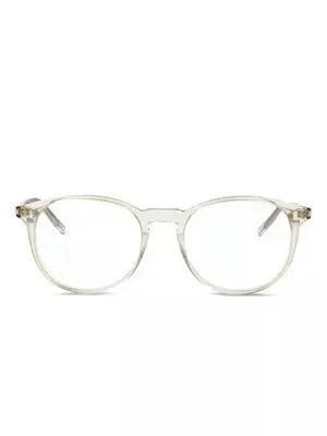 Saint Laurent Round-frame Eyeglasses - White