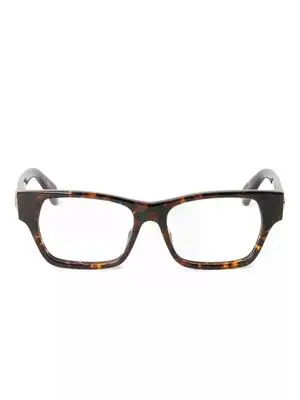 Off-White Tortoiseshell Frame Glasses - Brown