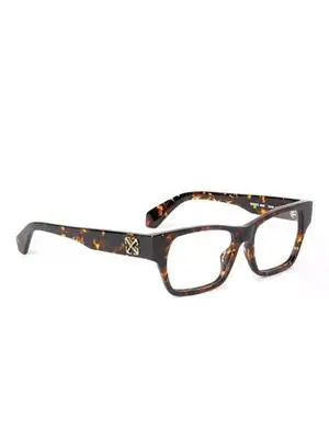 Off-White Tortoiseshell Frame Glasses