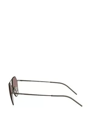 Giorgio Armani Geometric-frame Sunglasses - Brown