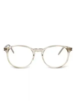 Saint Laurent Round-frame Eyeglasses - Neutrals
