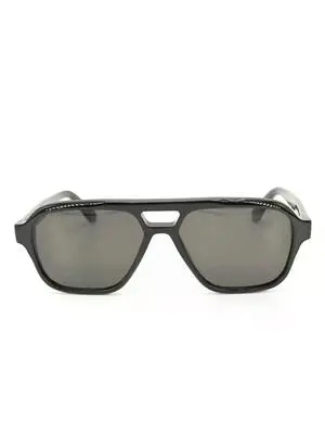 RETROSUPERFUTURE Maneval Pilot Sunglasses - Black