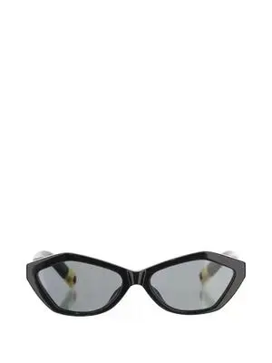 Jacquemus Angled-frame Sunglasses - Black