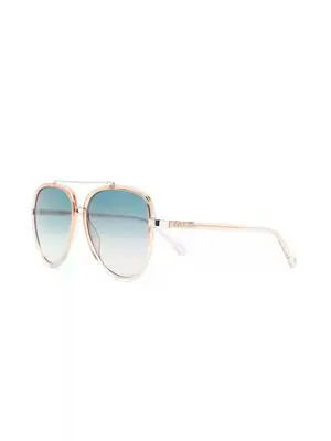 Chloé Pilot Frame Tinted Sunglasses