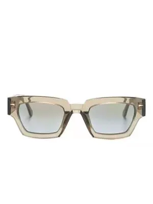 AHLEM Geometric Frame Sunglasses - Brown