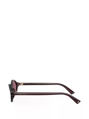 JIMMY CHOO Oval-frame Sunglasses