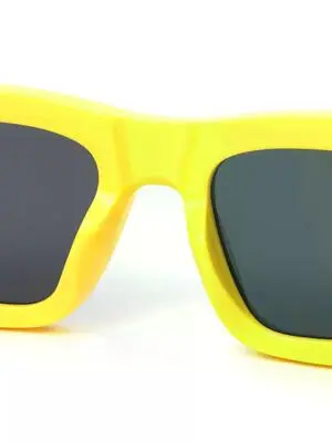 Off-White Oval-frame Sunglasses - Yellow