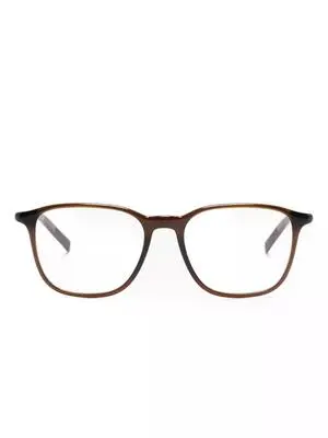 Montblanc Square-frame Glasses - Brown