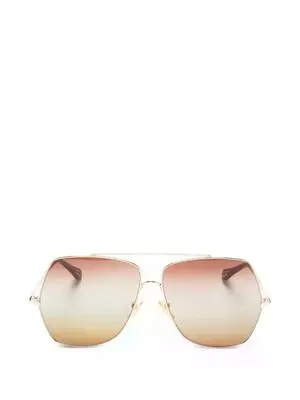 Chloé Geometric Sunglasses - Gold