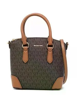 Michael Kors Logo Pattern Tote - Brown
