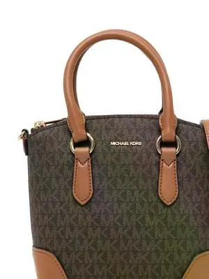 Michael Kors Logo Pattern Tote - Brown