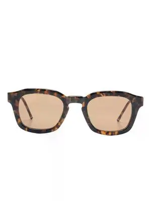 Thom Browne Tortoiseshell-effect Sunglasses - Brown