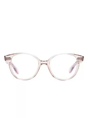 CUTLER & GROSS Translucent Round Frame Glasses