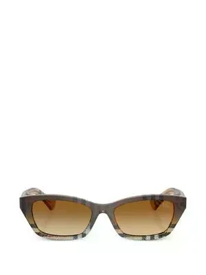 Burberry Checked Cat-eye Sunglasses