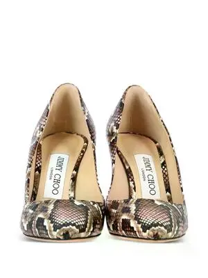 JIMMY CHOO Romy Snake-embossed Pumps