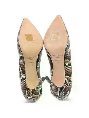 JIMMY CHOO Romy Snake-embossed Pumps