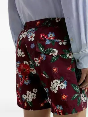 Moncler Printed Swim Shorts - Red