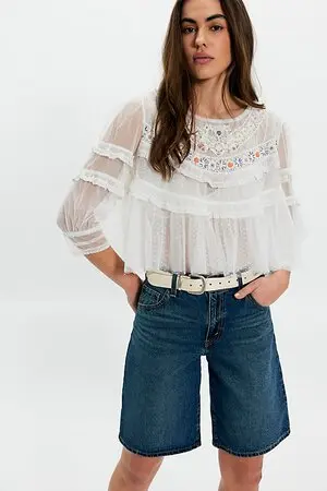 Free People Daisy Daze Blouse
