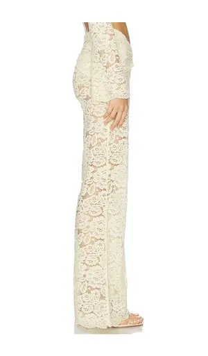 SHANI SHEMER Madison Lace Trousers - Cream