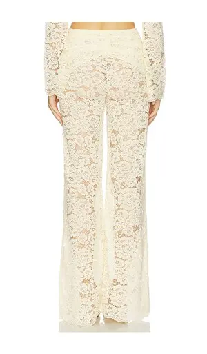 SHANI SHEMER Madison Lace Trousers - Cream