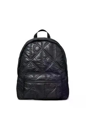 Calvin Klein Quilted Logo Backpack - Black