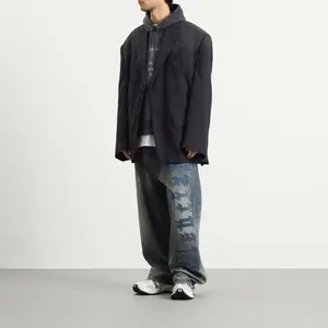 Balenciaga Shadow Prince Of Wales Check Blazer