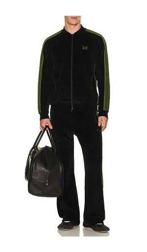 Needles Rib Collar Track Jacket Cpe Velour